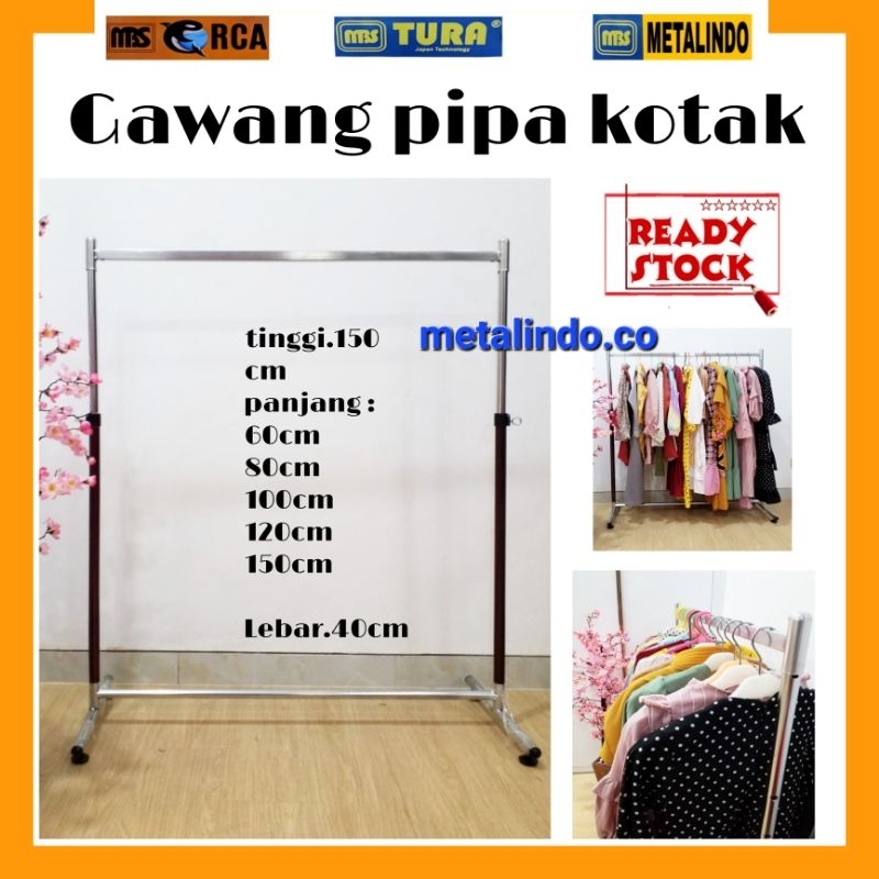 Jual Gantungan baju MBS gawang hanger display pakaian serbaguna ...