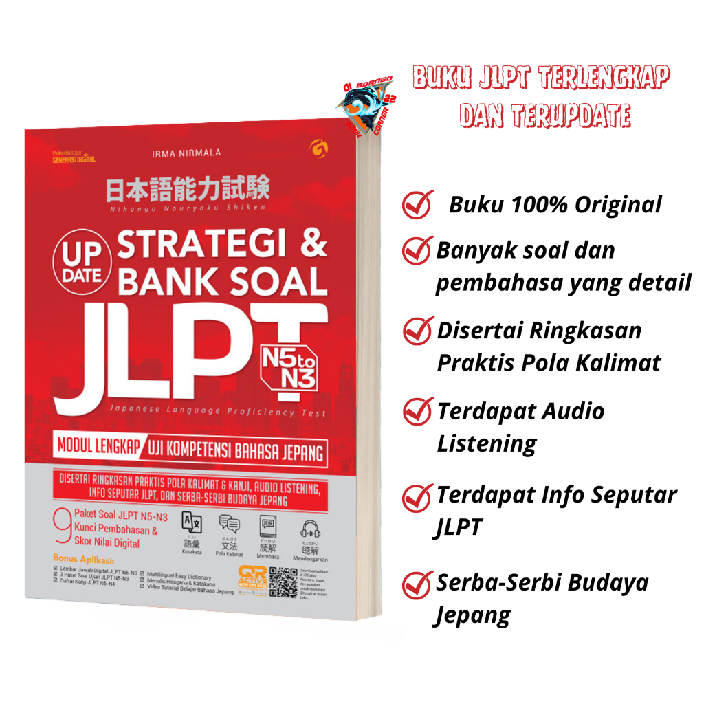 Jual BUKU TES JLPT - STRATEGI & BANK SOAL JLPT (JAPANESE LANGUAGE ...