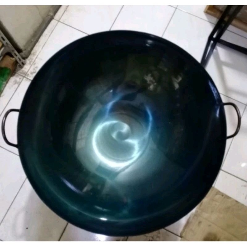 Jual wok wajan baja seasoning ukuran 75cm penggorengan besar | Shopee ...