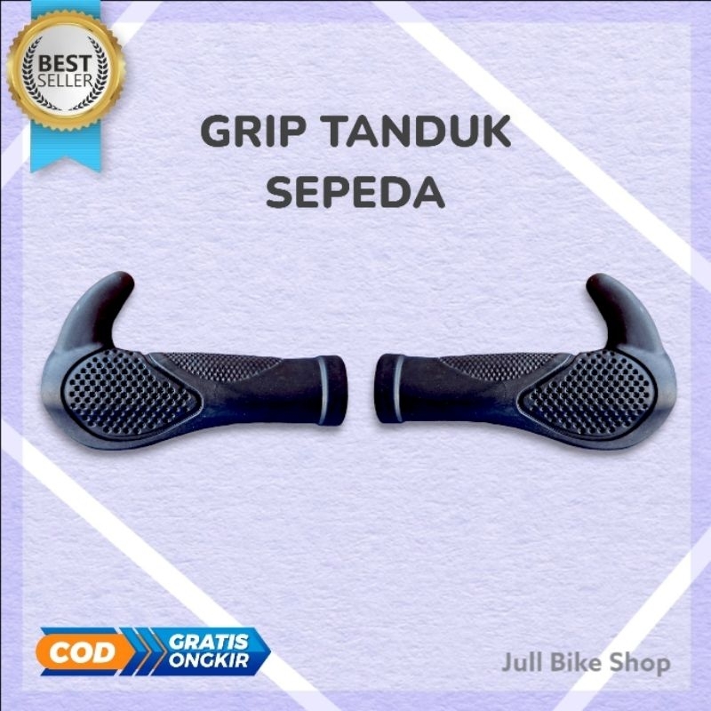 Jual Hand grip tanduk sepeda mtb lipat ergonomic gagang handlebar ...