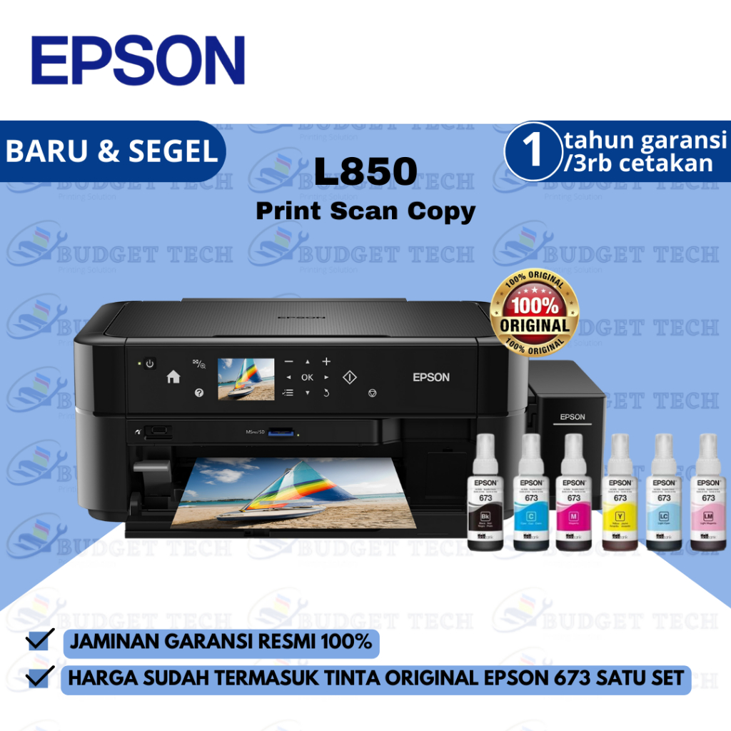 Jual Epson L850 Photo All-in-One Ink Tank Printer | Shopee Indonesia