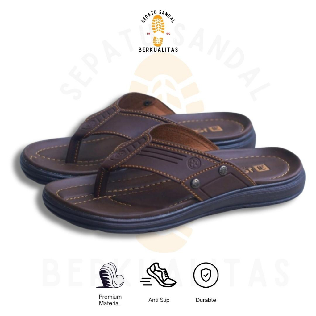 Jual Sendal pria kulit original terbaru kualitas terbaik MURAH Sandal ...