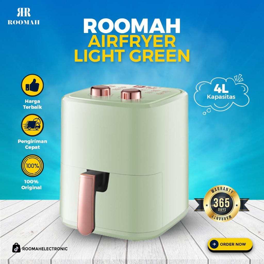 Jual ROOMAH Air Fryer 4L Mesin Pengorengan Tanpa Minyak / Airfryer ...