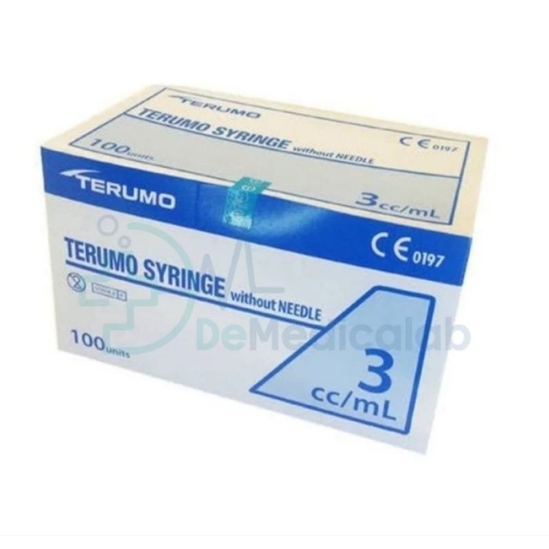 Jual spuit 3cc terumo syringe 3ml/Syringe Terumo 3 cc + Needle Box isi 100 | Shopee Indonesia