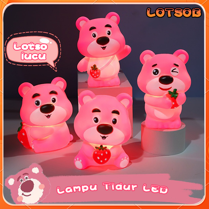 Jual Kawaii 3D Lotso Night Light Figure Kartun Lampu LED Lucu ...