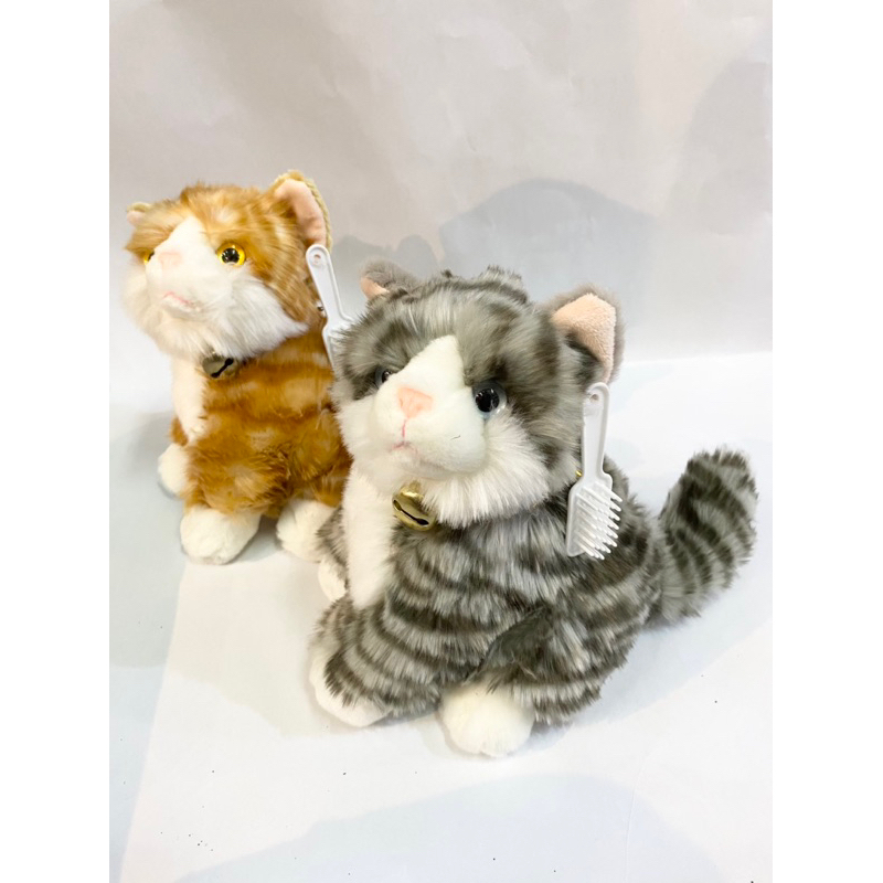 Jual kucing Boneka Cleo Cat 10' boneka kucing duduk mirip asli lucu ...
