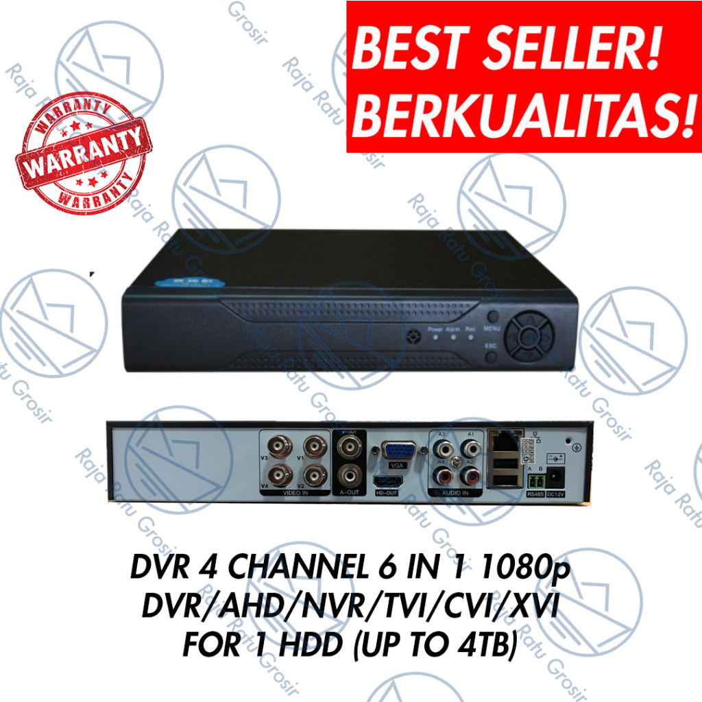Jual DVR 4CH / 8CH / 16CH RECORDER CCTV 1080p / 2560p PLAYBACK CHANNEL ...