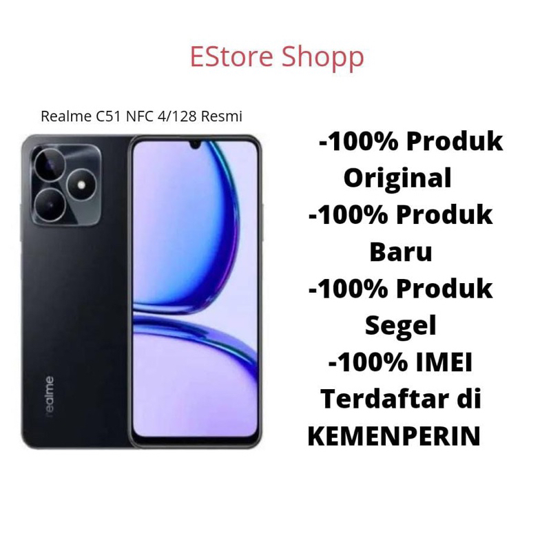 Jual Realme C51 NFC 4/128 GARANSI Resmi | Shopee Indonesia