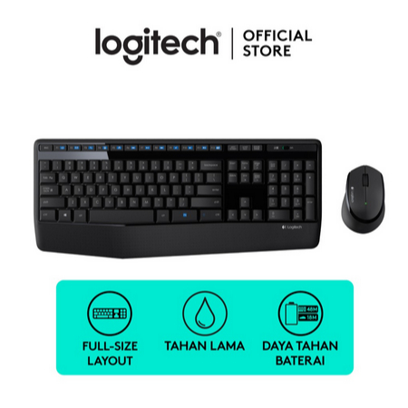 Jual Logitech MK345 Wireless Combo Keyboard Mouse | Shopee Indonesia