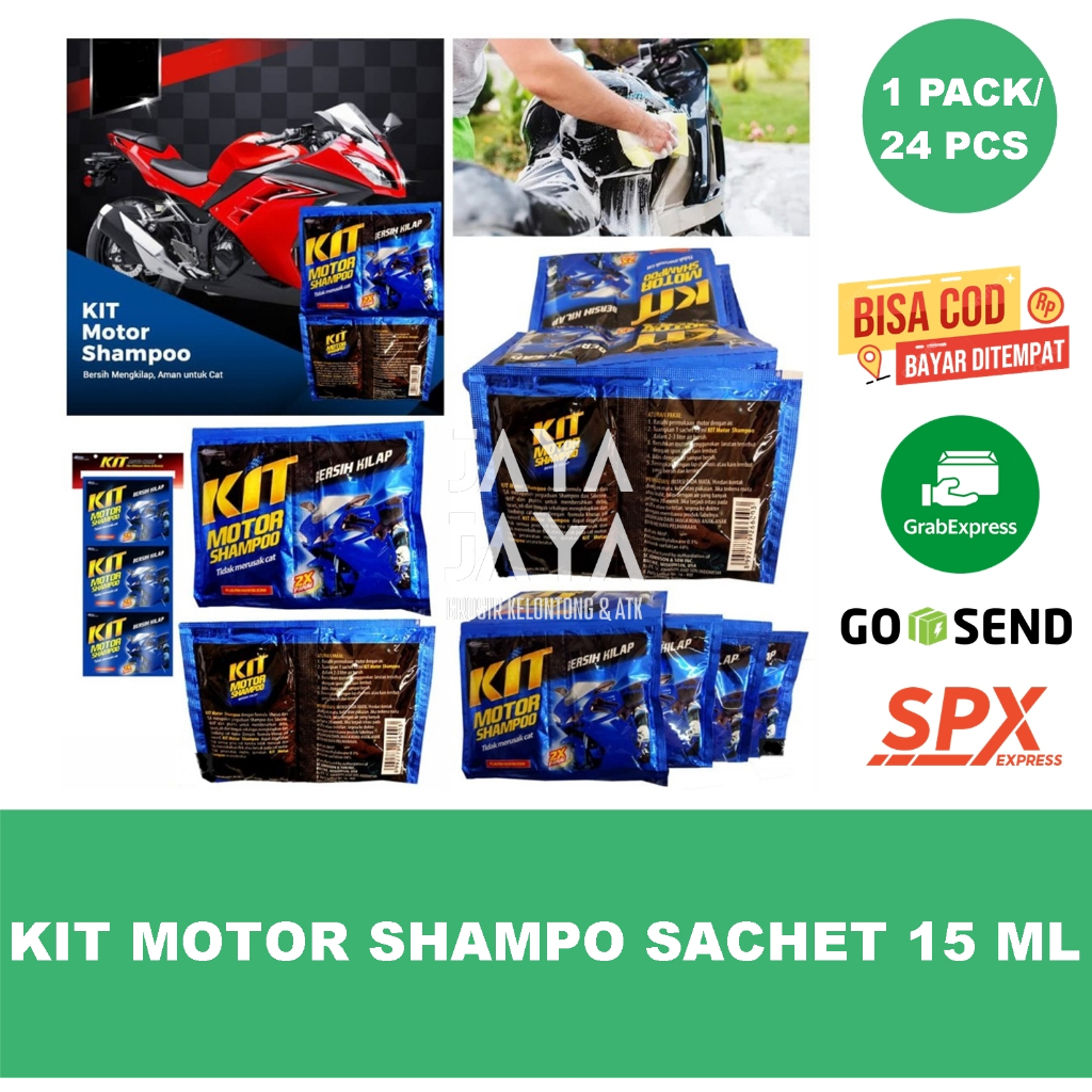 Jual KIT MOTOR SHAMPO SACHET SHAMPOO 15 ML ISI 24 PCS | Shopee Indonesia