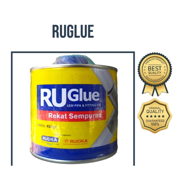 Jual Lem Rucika Ruglue Pipa Pvc 400 Gr Lem Pipa Kaleng 400 Gram ...