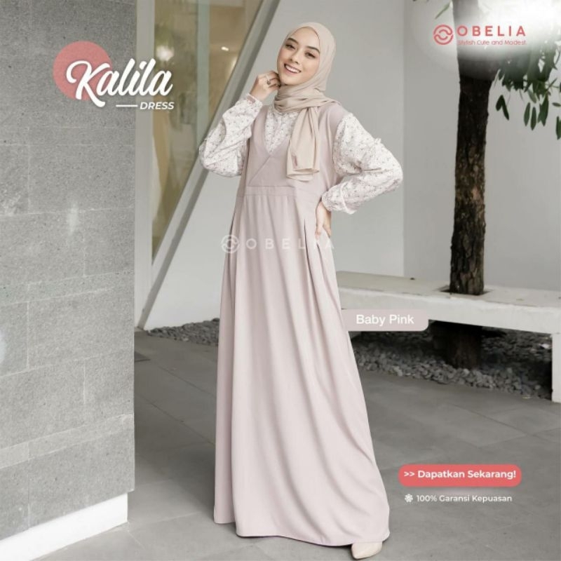 Jual Kalila Dress by Gimi Hijab x Obelia.id | Gamis Remaja Kekinian ...