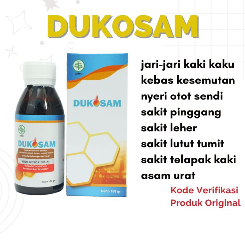Jual MADU HERBAL DUKOSAM OBAT KOLESTEROL ASAM URAT ORI NYERI LINU PEGAL ...
