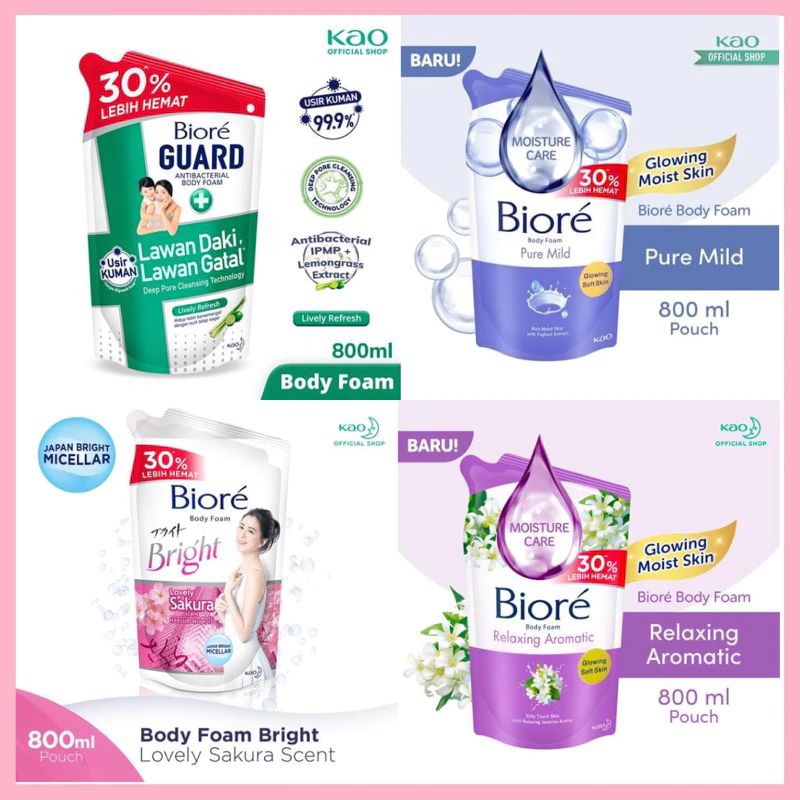 Jual Biore Guard Active Antibacterial 800ml | Shopee Indonesia