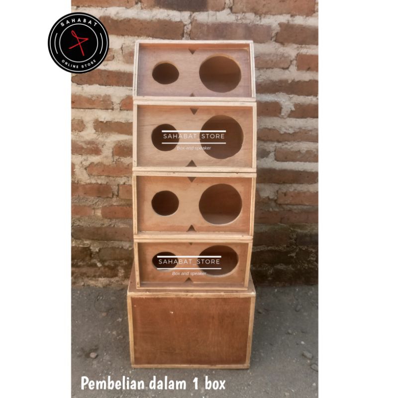 Jual Box Speaker 4 inch Line Array Single Plus Tweeter | Shopee Indonesia