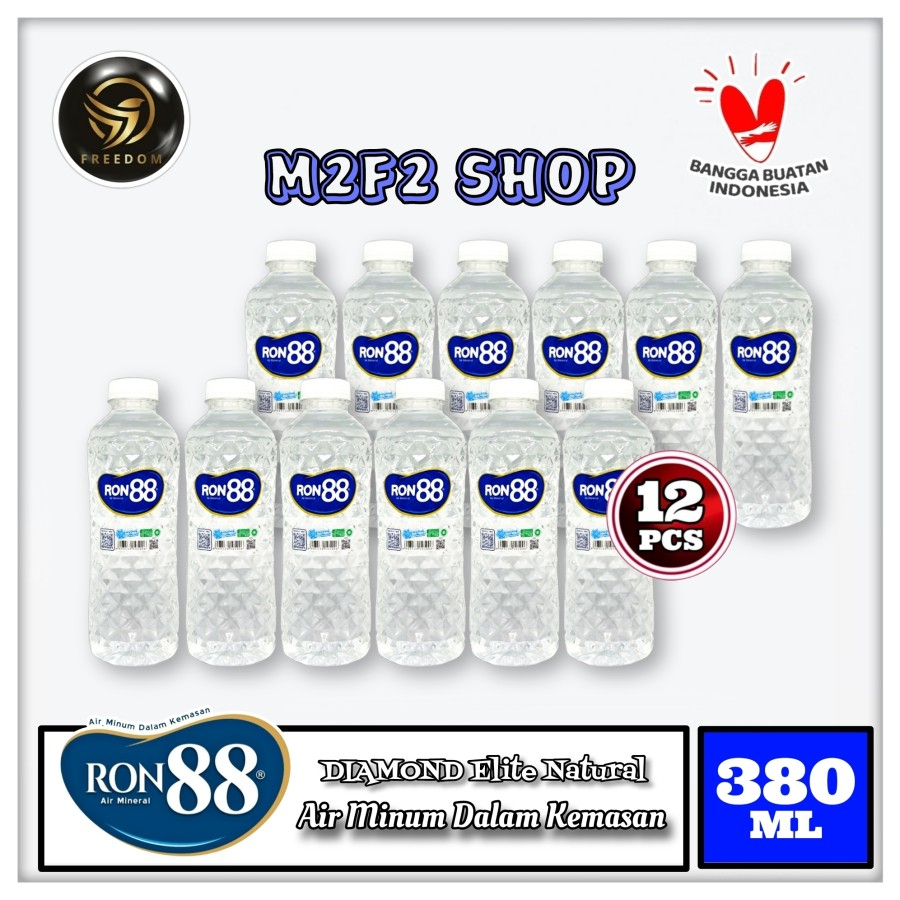 Jual Air Mineral Ron 88 Diamond Elite Natural Botol Pet - 380 ml ...