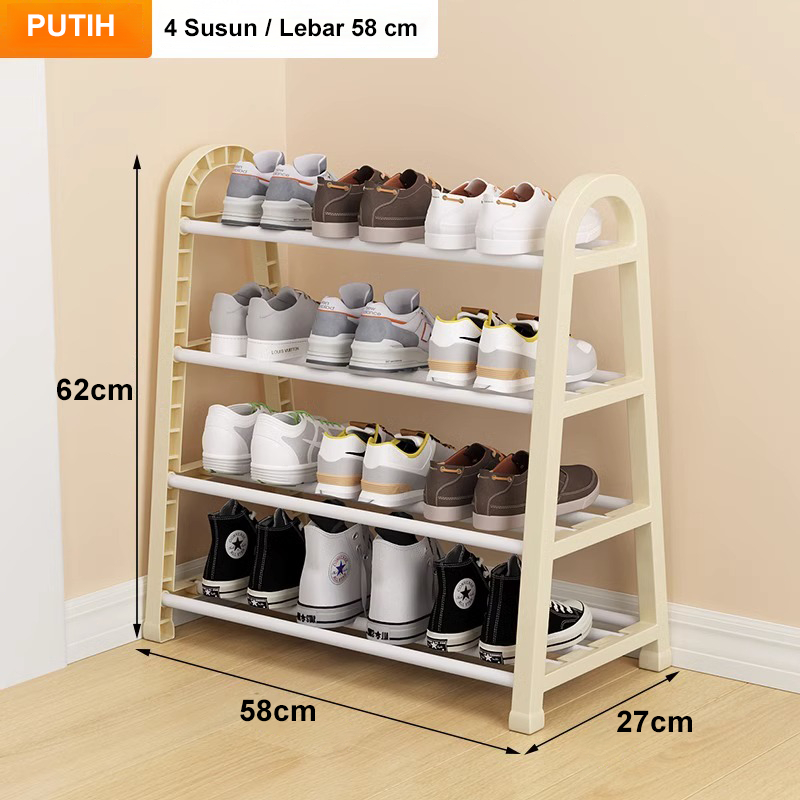 Jual MOS MALL Rak Sepatu Susun Anti Karat Shoe Rack Sandal Holder Rak ...