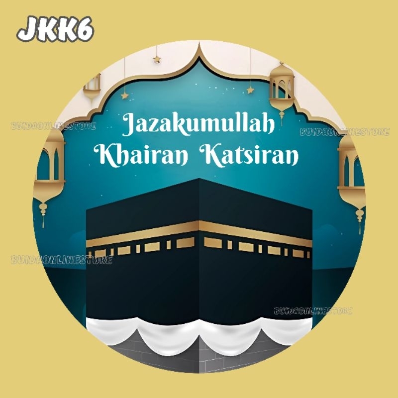 Jual Stiker Label Hangtag Jazakumullah Khairan Katsiran Stiker Kemasan ...