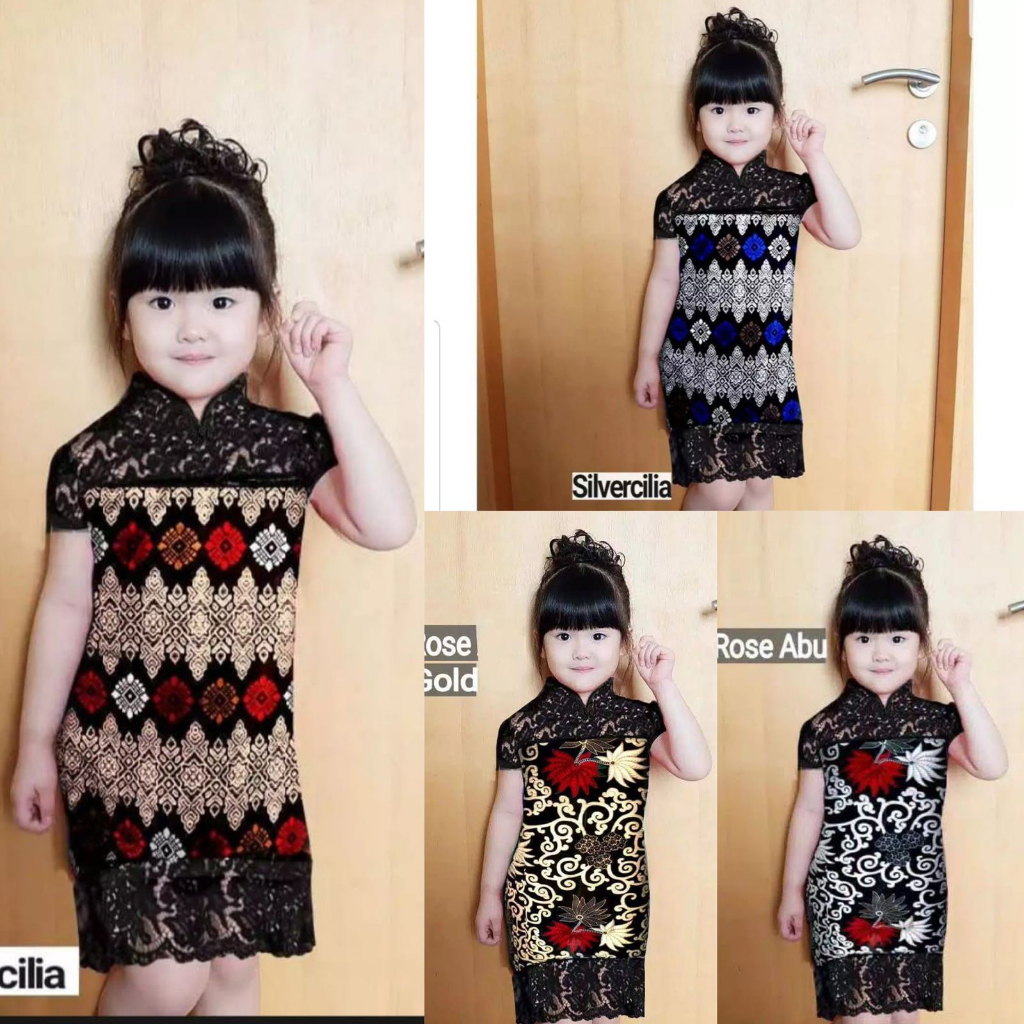 Jual Dress Batik Anak Perempuan Umur 2-5 Tahun Soft Cerah Gaun Cantik ...