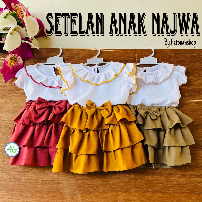 Jual Setelan Anak 2 3 4 Tahun Anak Cewek Perempuan Set anak rok atasan ...