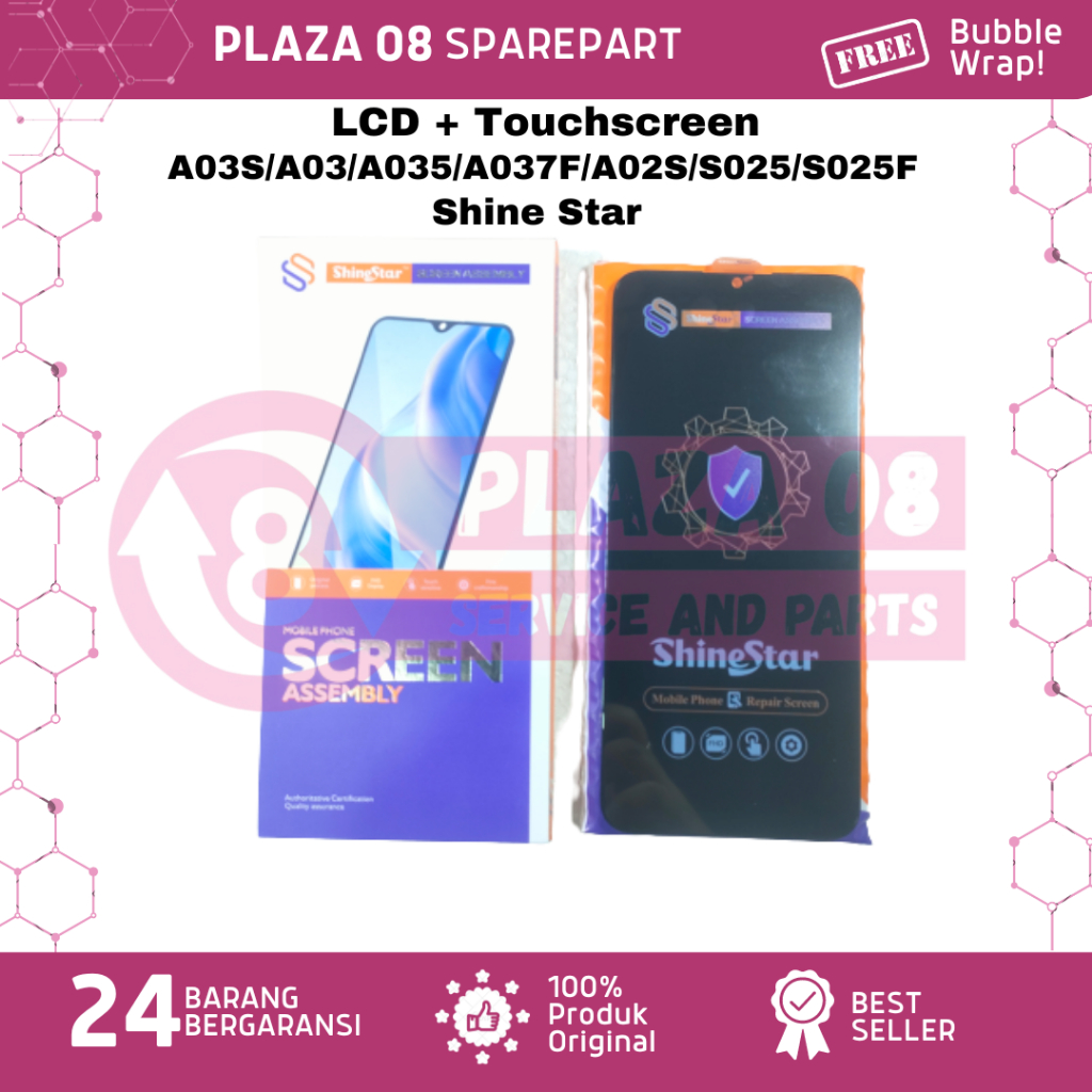 Jual LCD + Touchscreen SAM A03S/A03/A035/A037F/A02S/S025/S025F (SHINE ...