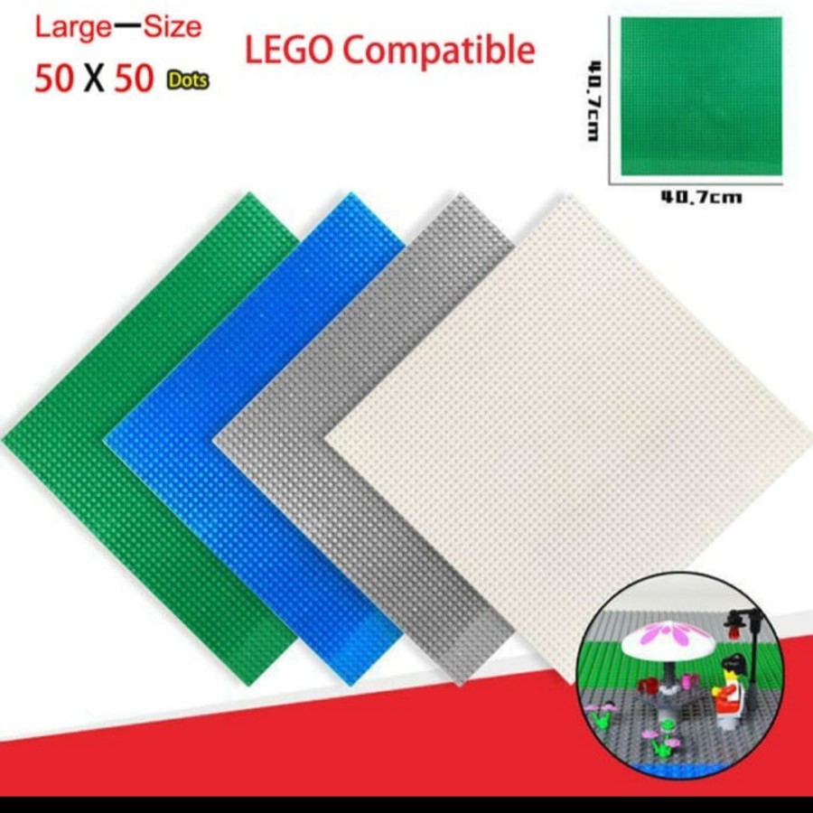 Jual BASEPLATE BUILDING BLOCKS CLASSIC 50 x 50 dots 50*50titik 40cm x ...