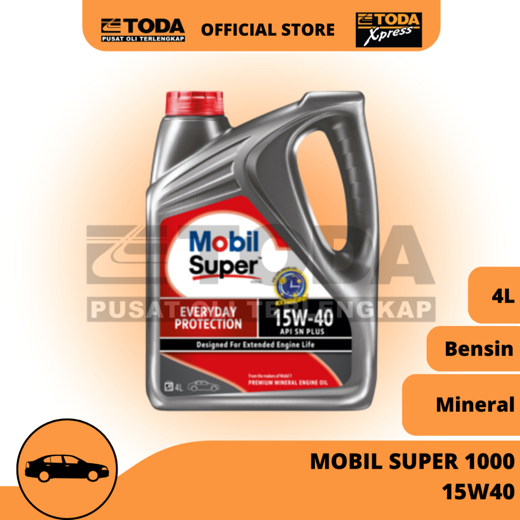 Jual Mobil Super 1000 15W40 API SN Plus 4 Liter Original Oli Mesin ...
