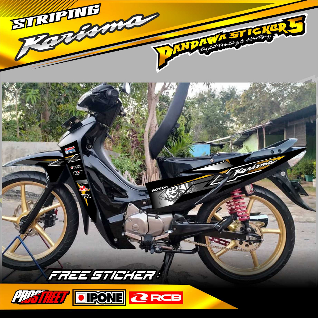Jual STRIPING VARIASI MOTOR HONDA KARISMA / STIKER VARIASI MOTOR HONDA ...