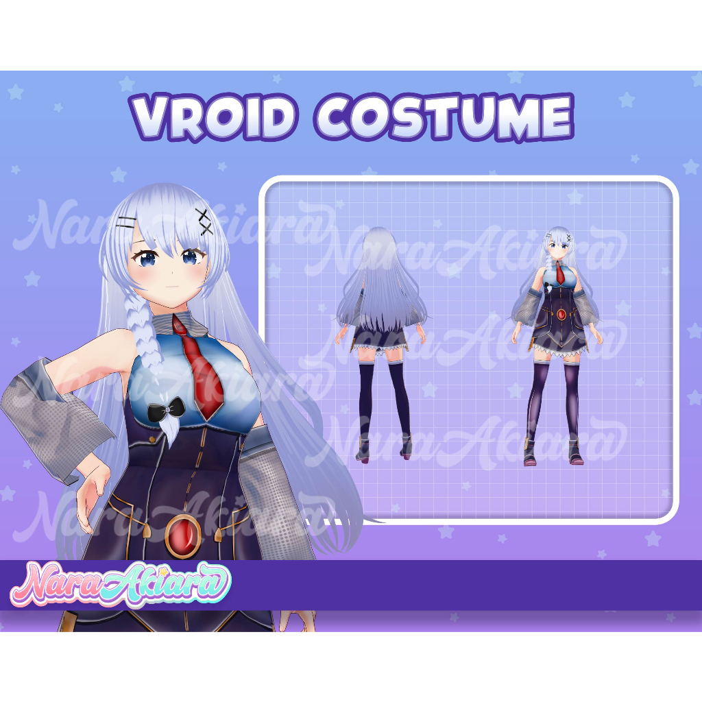 Jual Fashion VTuber Pilih Kostum 3D Vroid Kami, Pakaian Vroid siap ...