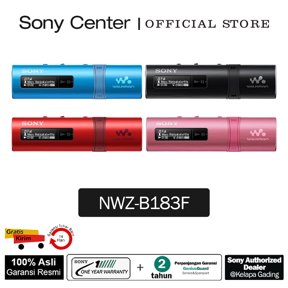 Jual SONY NWZ-B183F Walkman dengan USB Bawaan / SONY MP3 Walkman NWZ ...