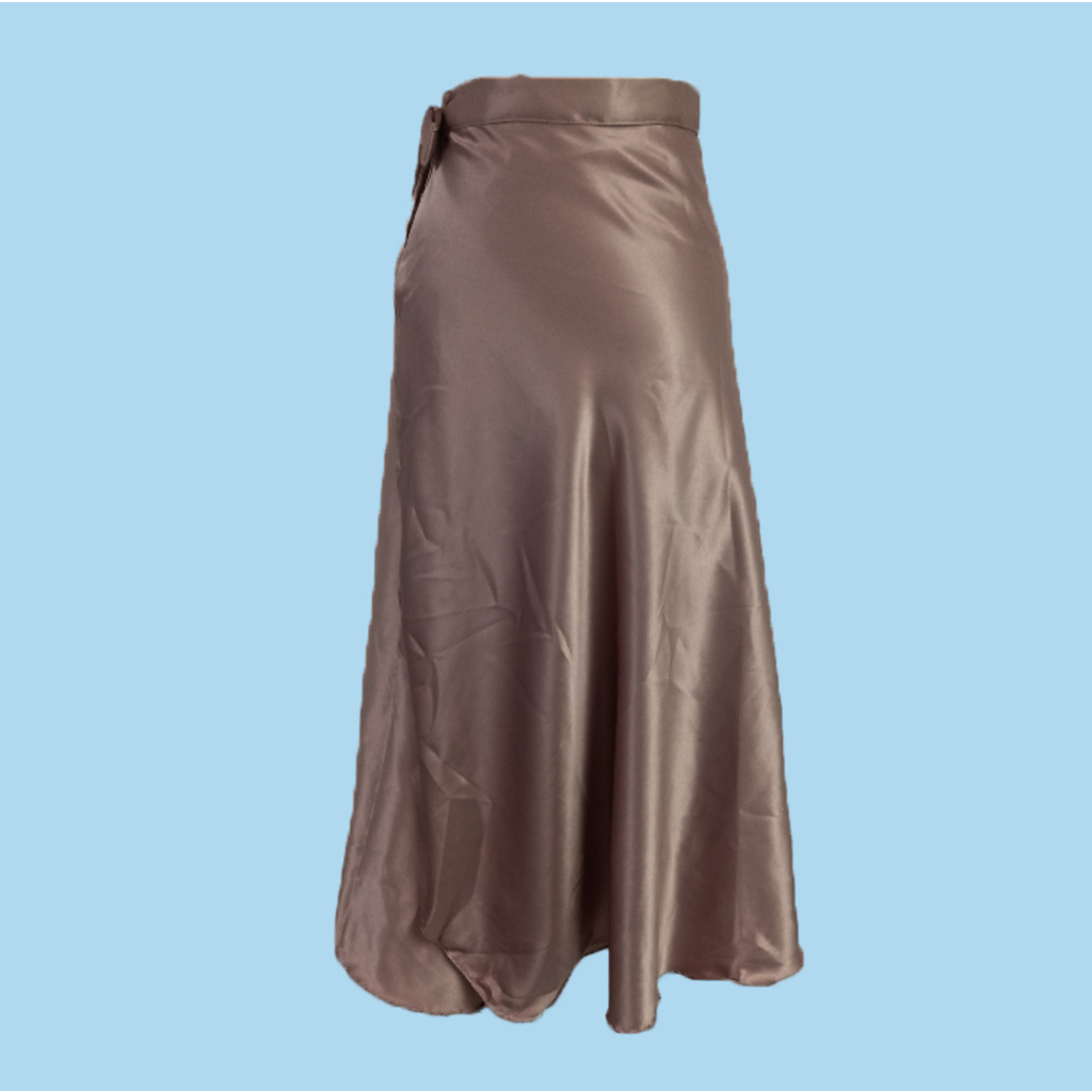 Jual Ro Lilit Rok Ikat Rok Wanita Rok Panjang Korea Style Satin Premium ...