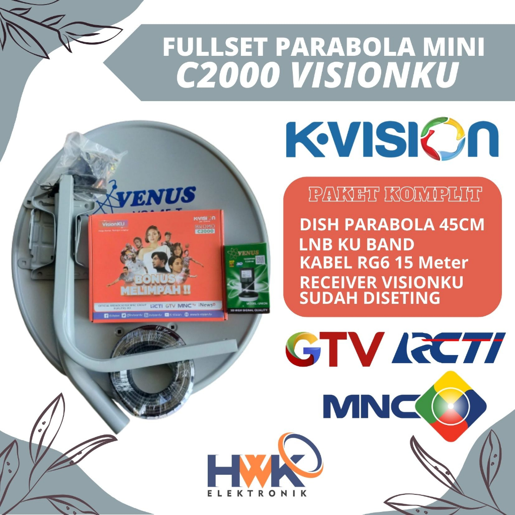Jual PAKET PARABOLA MINI VISIONKU FULLSET PARABOLA KU BAND K-VISION ...