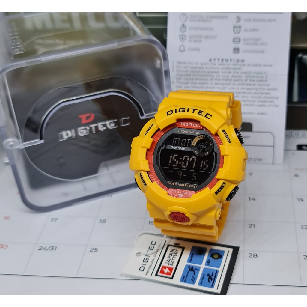 Jual JAM TANGAN DIGITEC DG5112 DIGITAL TIME ORIGINAL ANTI AIR ( 8W ...