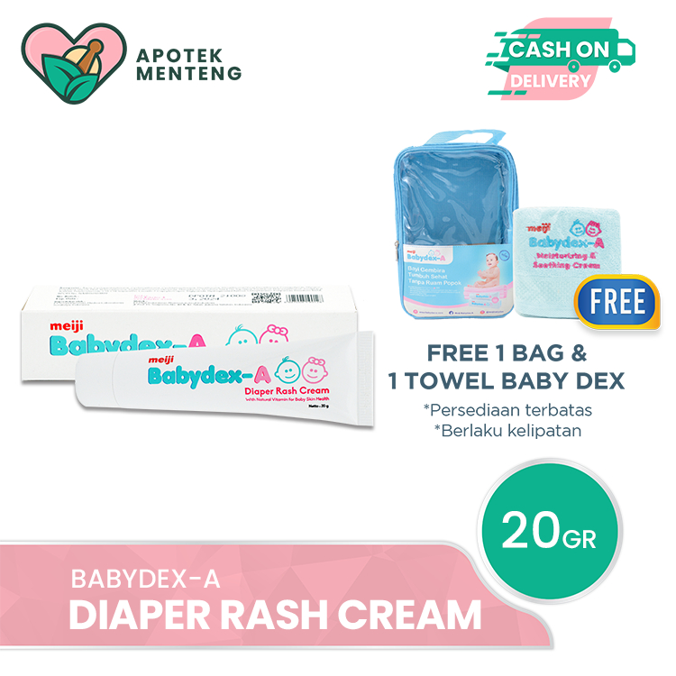 Jual Babydex-A Diaper Rash Cream 20 Gr - Krim Pereda Gatal Ruam Popok | Shopee Indonesia