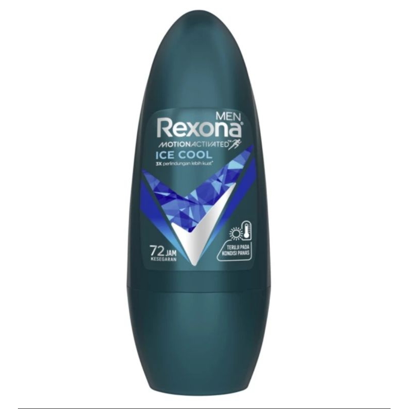 Jual Rexona Men Anti-Perspirant Deodorant Roll On Pria Ice Cool 45Ml | Shopee Indonesia
