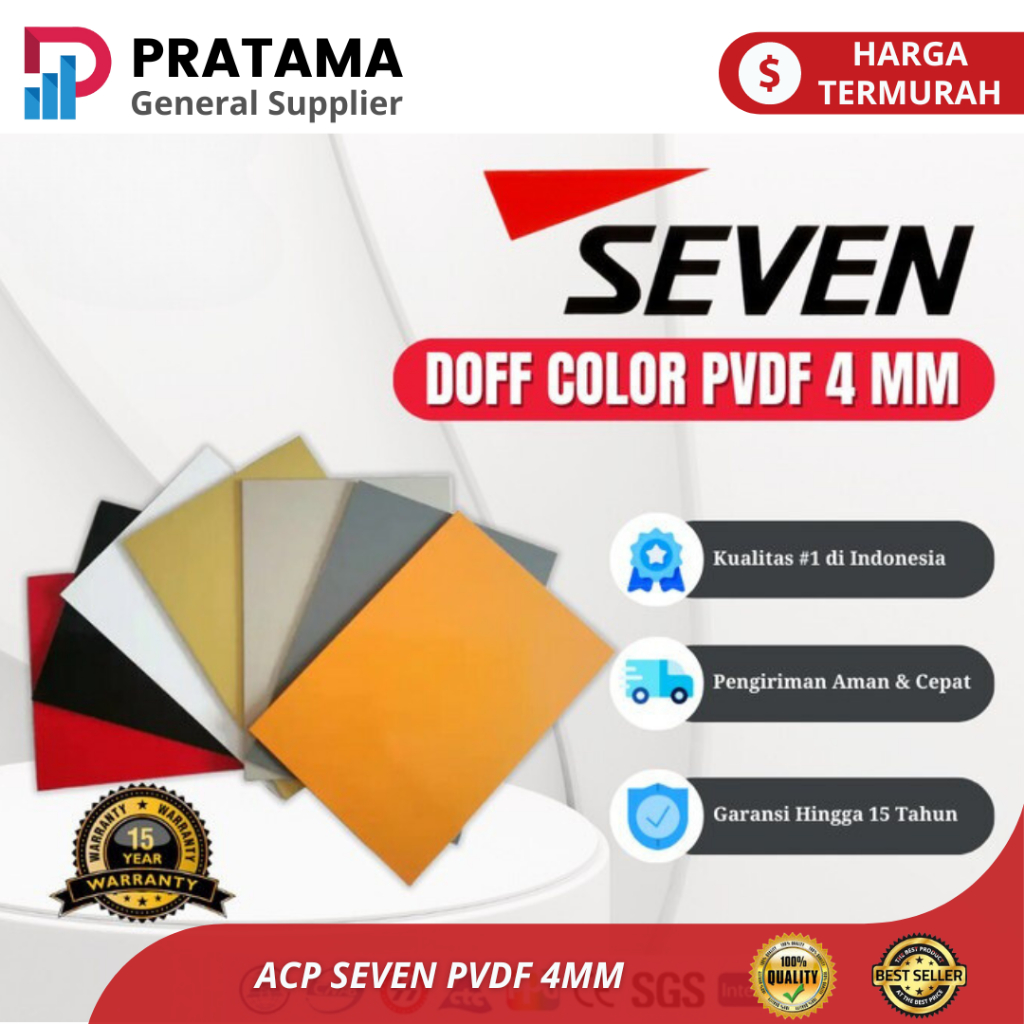 Jual PANEL board alumunium papan ACP SEVEN pvdf 4 mm doff alloy 1100 ...
