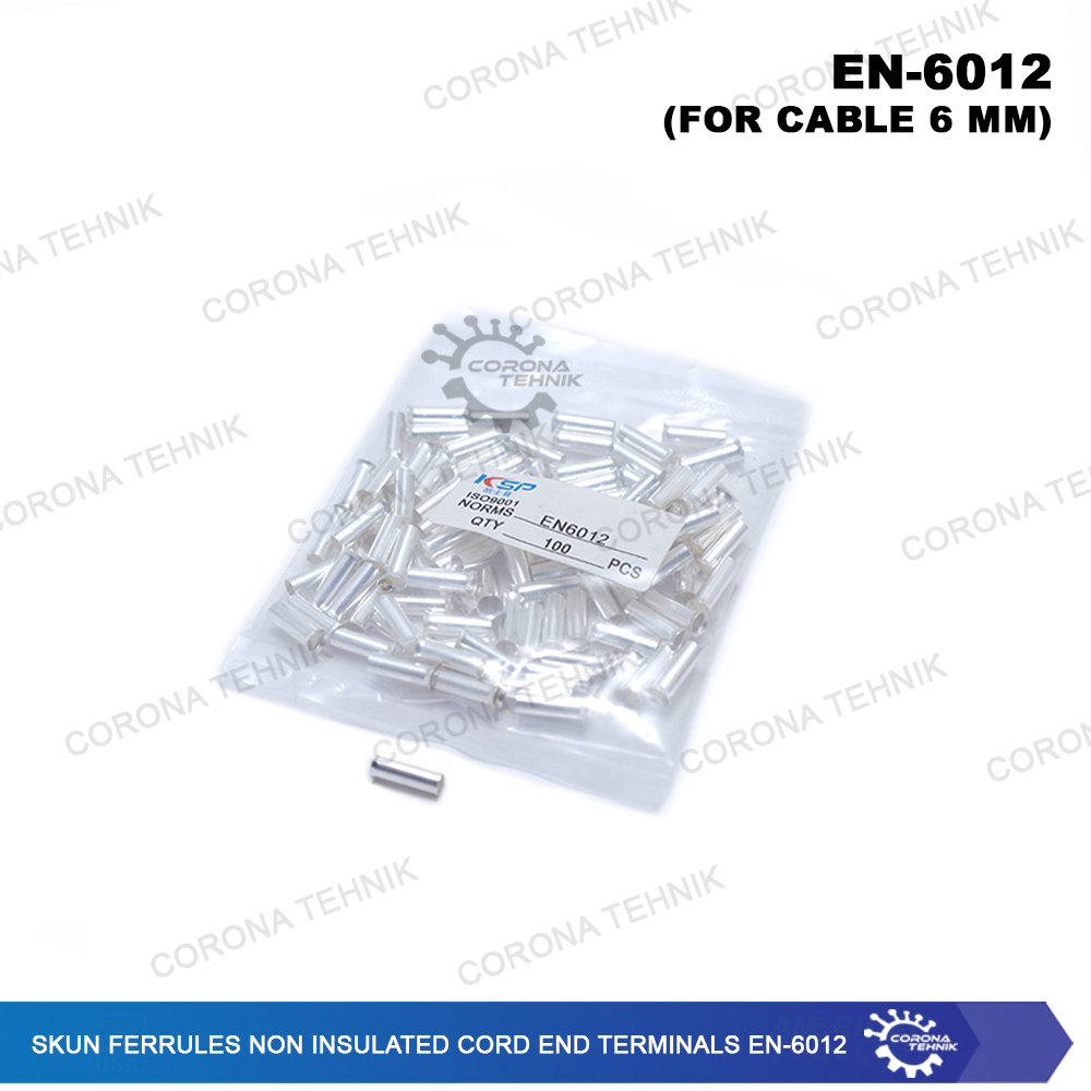 Jual FORT EN-6012 - Skun Ferrules Non Insulated Cord End Terminals ...