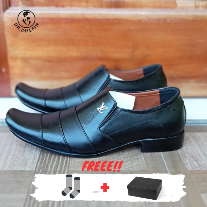 Jual Sepatu Pentopel Pria Kulit Asli Tipe Pengikat Slip On Ringan ...