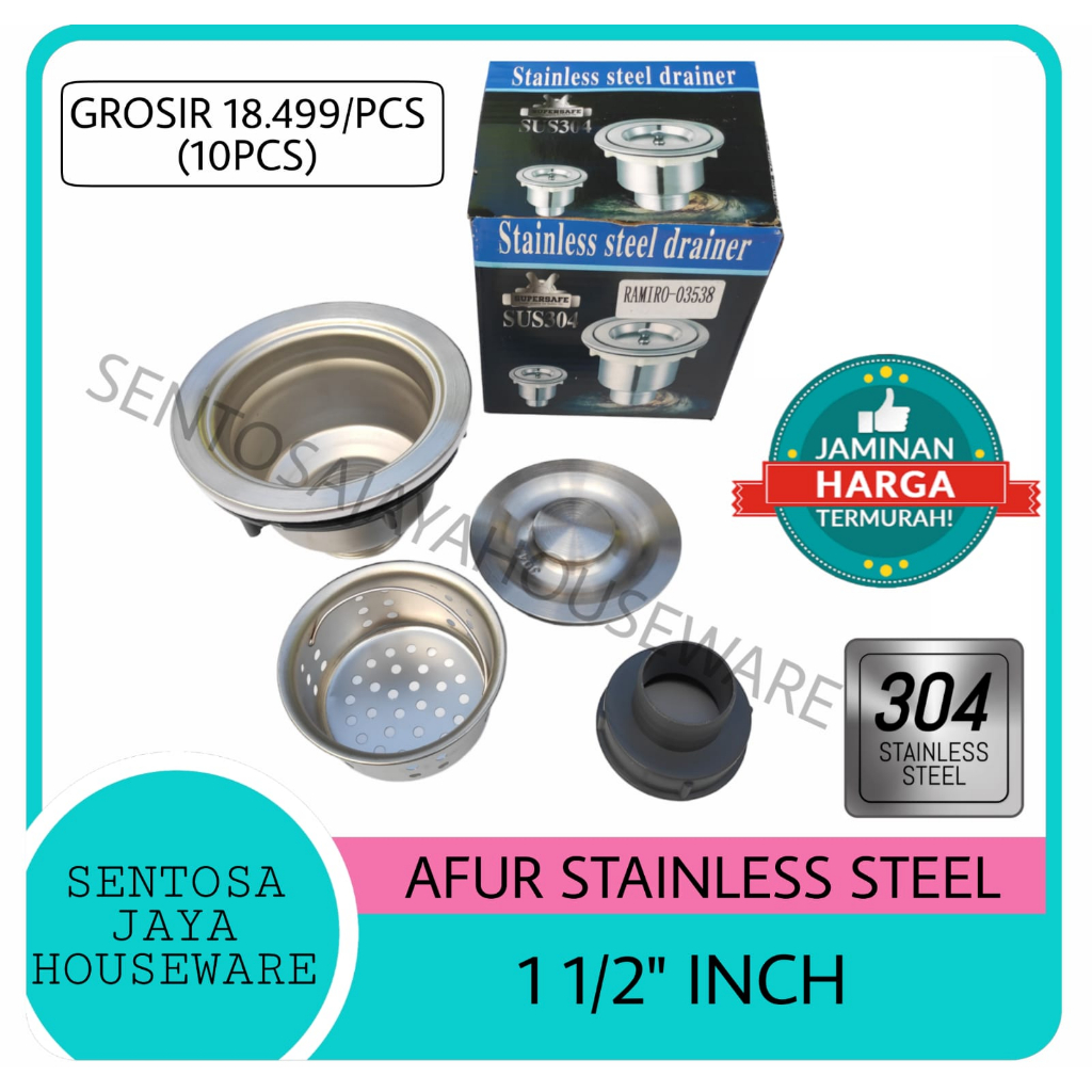 Jual AFUR STAINLESS BAK CUCI PIRING / AVUR STAINLESS / SARINGAN BAK ...