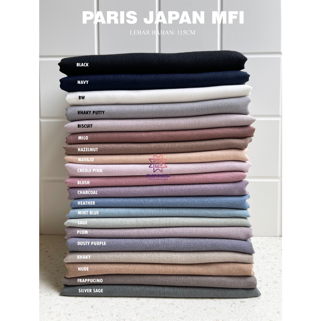 Jual Bahan Kain Paris Japan MFI / Paris Japan | Shopee Indonesia