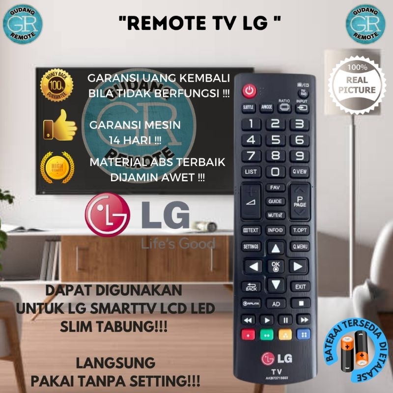 Jual Remote Remot TV LG LCD/LED/Slim/Tabung Original | Shopee Indonesia