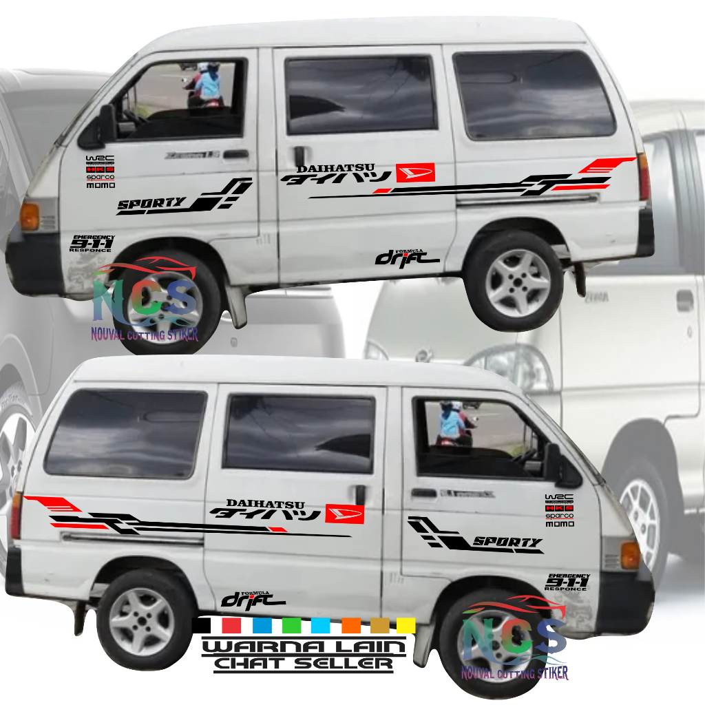 Jual Stiker Mobil Daihatsu Espass Cutting Sticker Mobil Zebra DJM SPORT ...