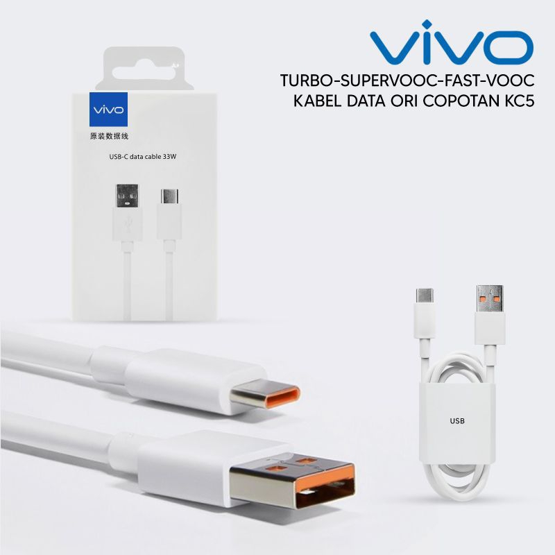 Jual Kabel data Vivo usb Type C V20/Y50/Y30/kabel charger Vivo usb Type C Turbo Super Vooc Fast ...