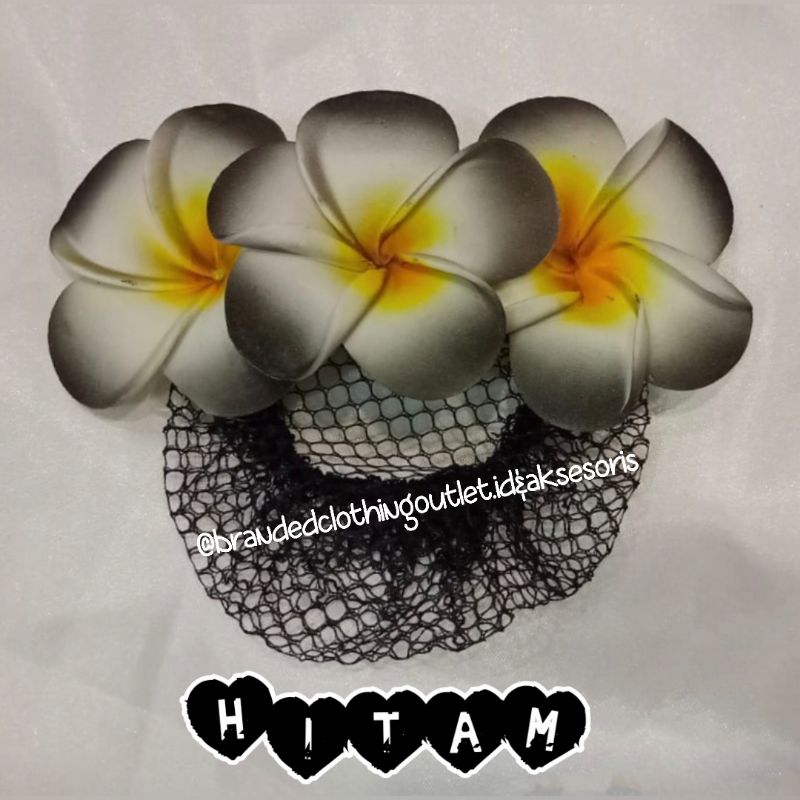 Jual JEPIT RAMBUT OTOMATIS + HAIRNET / HAIRNET BUNGA KAMBOJA KHAS BALI ...