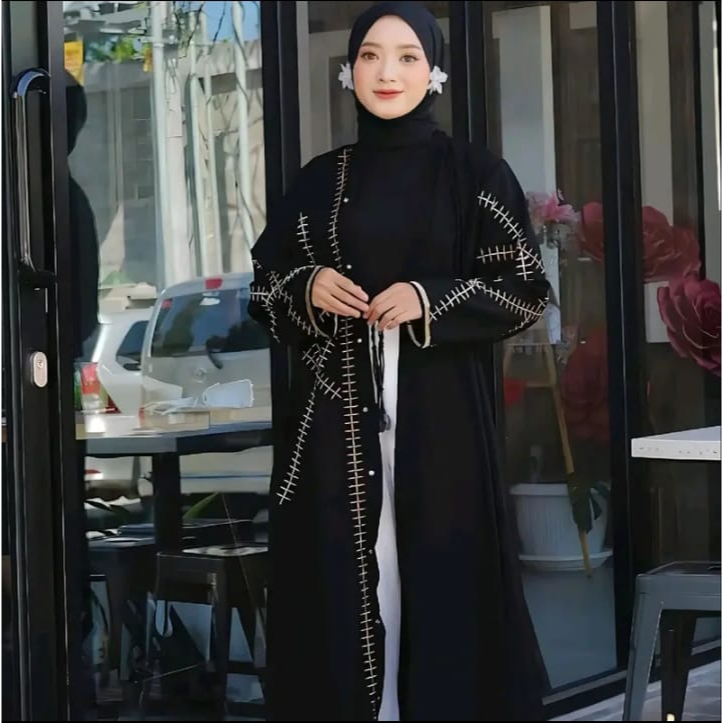 Jual promo-big sale-Best seller-dress hitam-dress polos-murah gamis ...