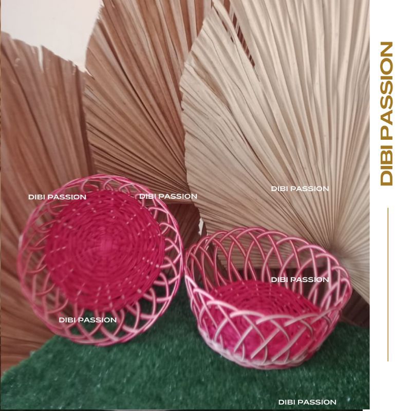 Jual KERANJANG BUAH KIRING KERANJANG BUAH ROTAN KIRING WARNA DAN ...