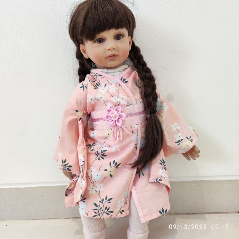 Jual kimono boneka reborn size 55-60 cm (hanya baju) | Shopee Indonesia