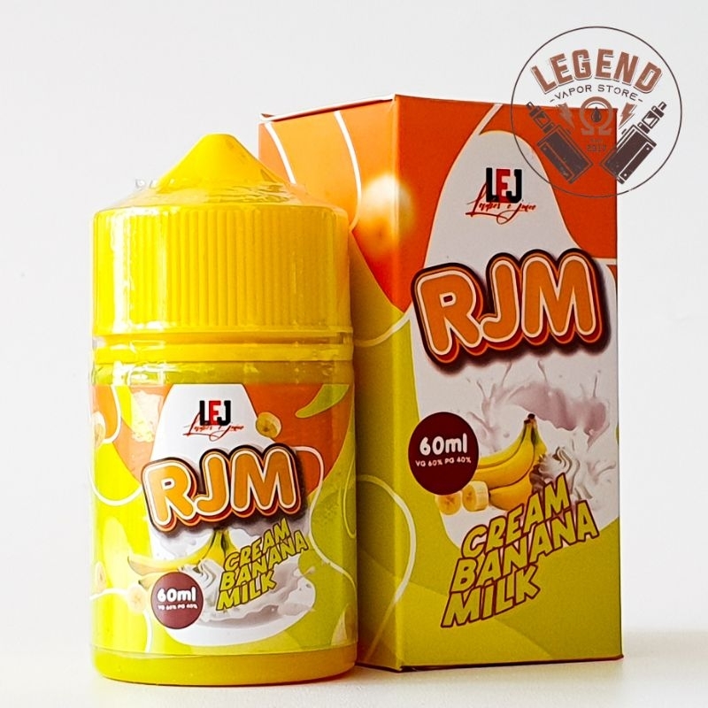 Jual FREEBASE - LIQUID RJM Cream Banana Milk 60ML 3MG 6MG AUTHENTIC ...
