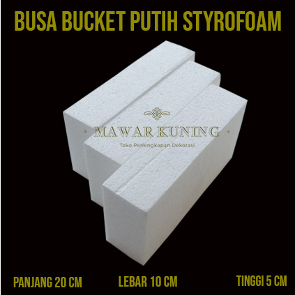 Jual [ TOKOMAWARKUNING ] BUSA BUKET PUTIH STYROFOAM / BUSA BUNGA ...