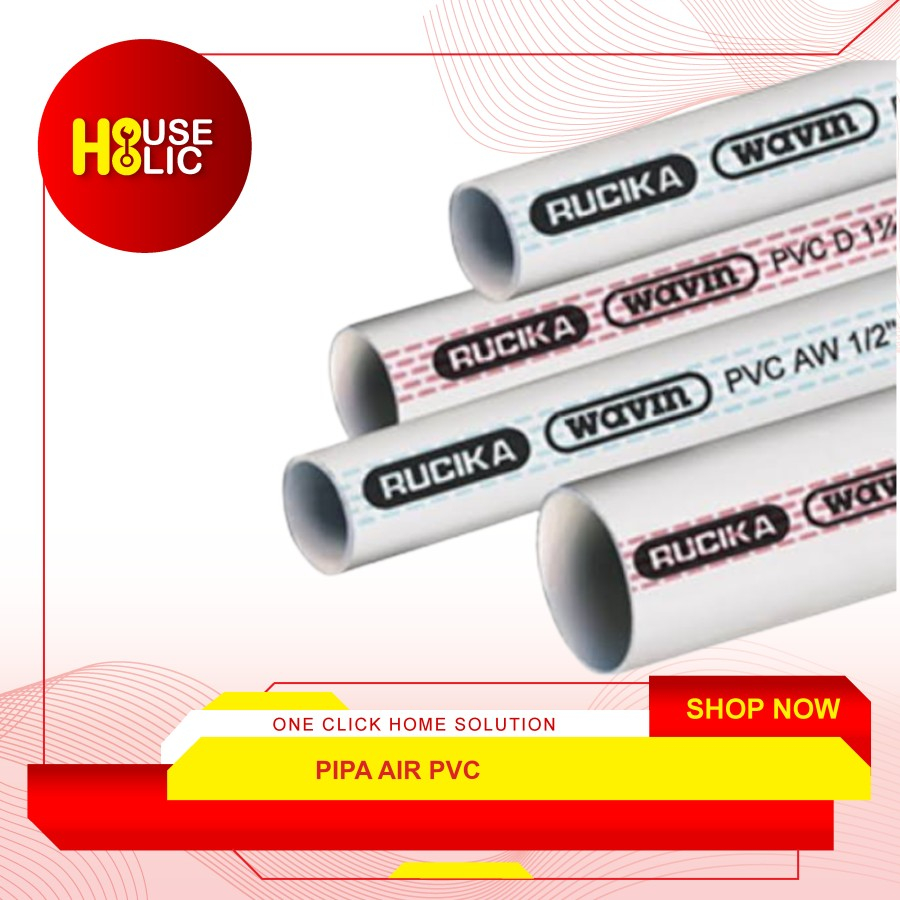 Jual Pipa Air PVC Rucika AW 6 inch / Paralon Pralon Per 1 Batang 4 ...